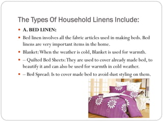 Household linen | PDF