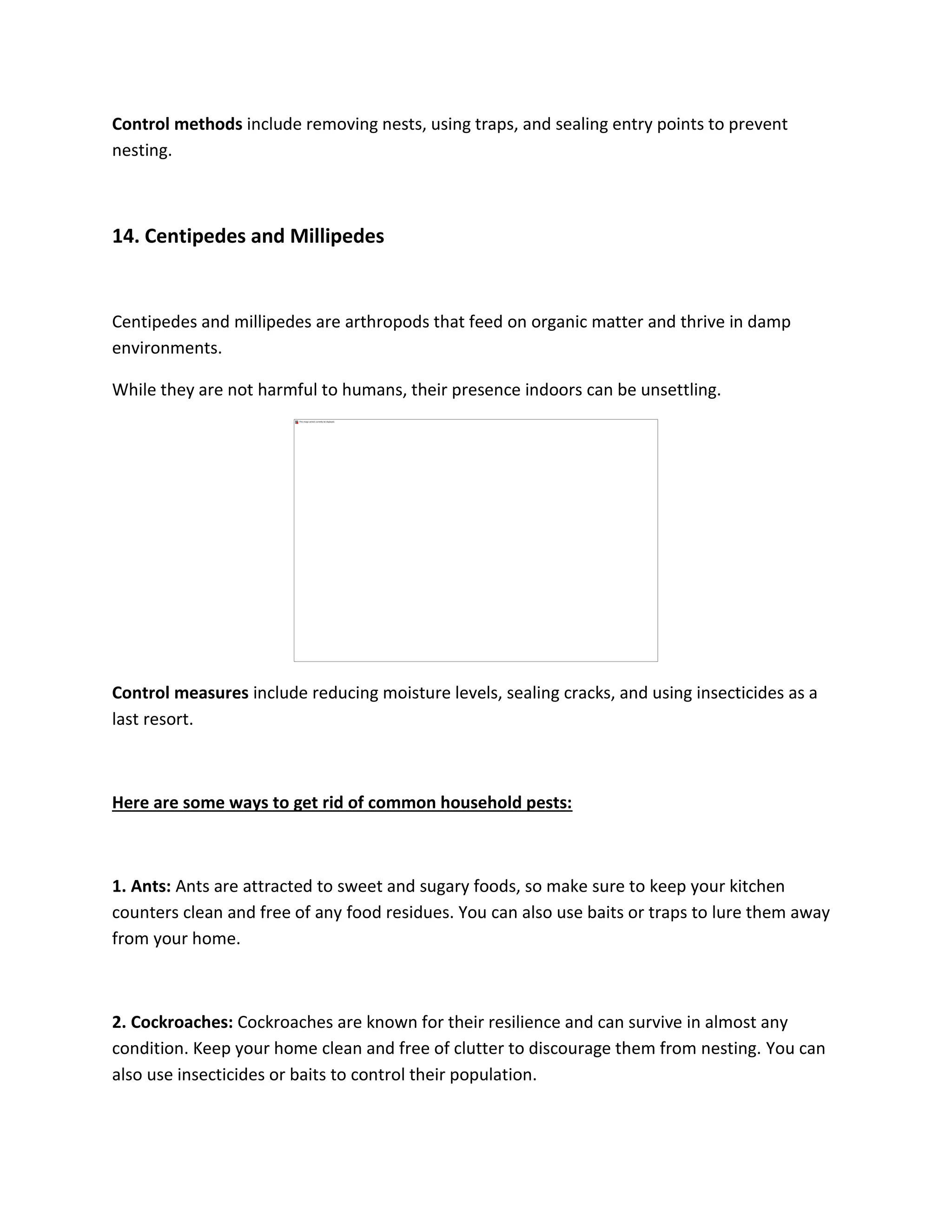 Household pests -assignment-Entomology... | DOCX