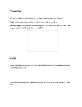 Household pests -assignment-Entomology... | DOCX