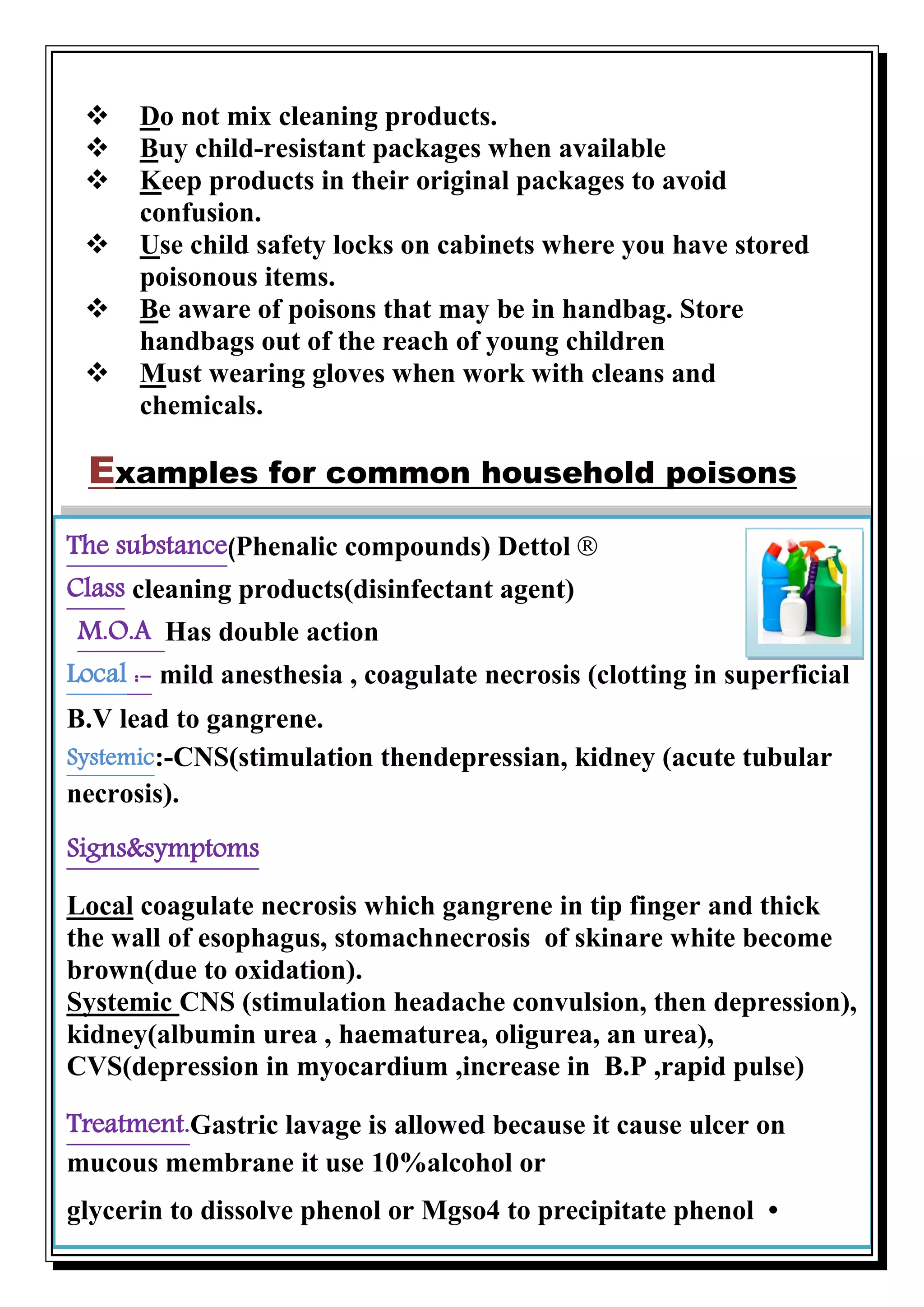 Household poisons | PDF