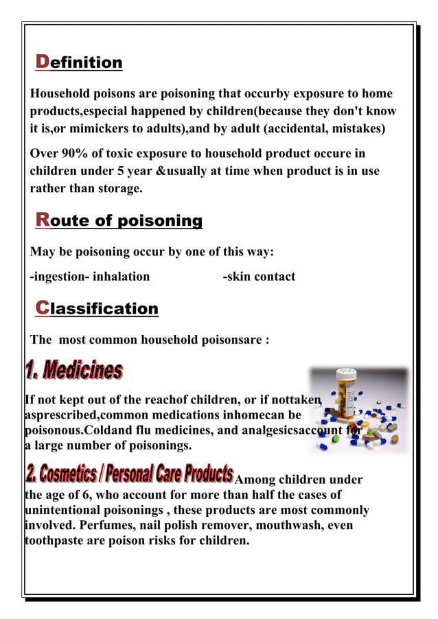 Household poisons | PDF