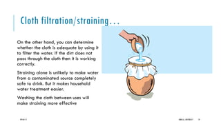 Household water treatment | PDF