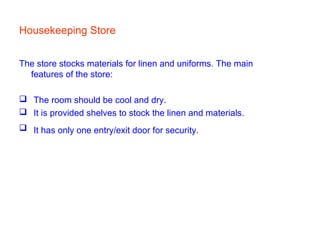 Layour of Housekeeping Department | PPT