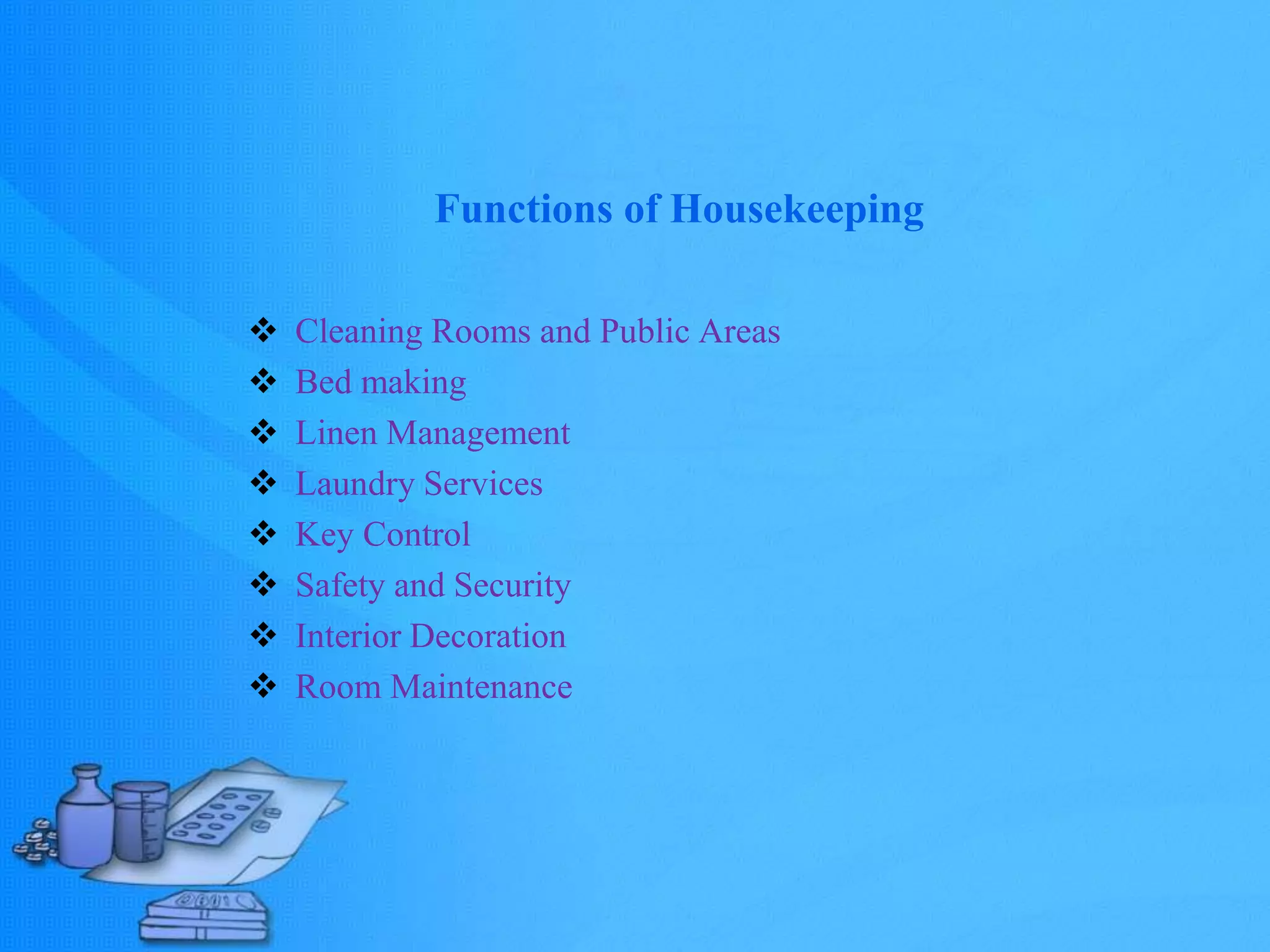 Housekeeping importance and function | PPTX