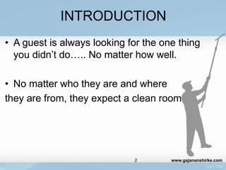 Housekeeping | PPTX