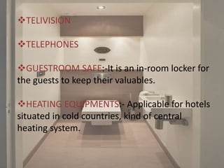 Fixtures furniture and Fitting in Hotel Housekeeping | PPTX