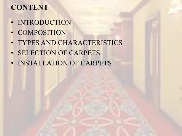 Carpets | PPTX