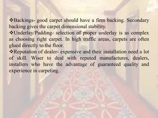 Carpets | PPTX