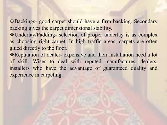 Carpets | PPTX