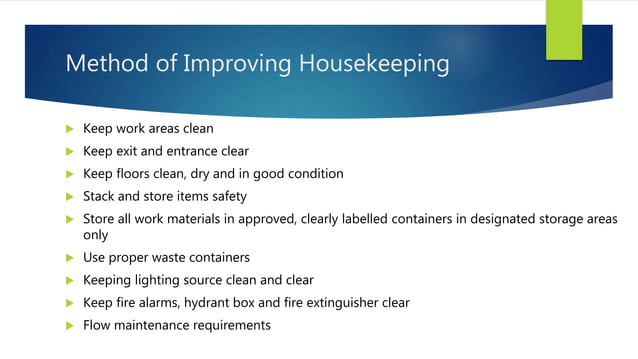 Housekeeping | PPTX