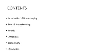 Housekeeping | PPTX