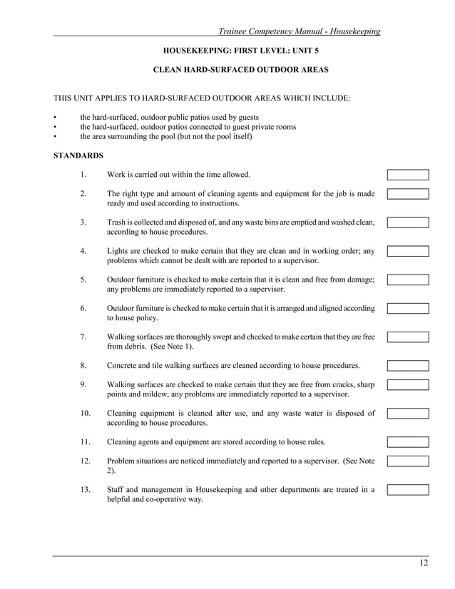 Housekeeping-Competency-Manual.pdf | Bath and Shower | Personal Care