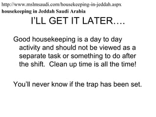 Housekeeping in-jeddah-saudi-arabia | PPT
