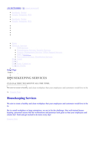 Housekeeping services | PPT