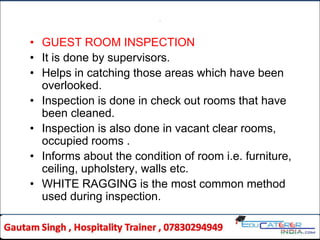 Housekeeping supervision | PDF