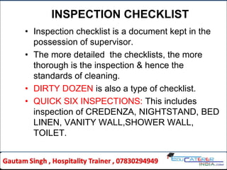 Housekeeping supervision | PDF