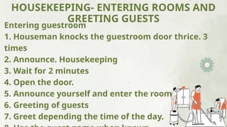 Housekeeping Bedmaking, guestroom cleaning and other guidelines.pptx