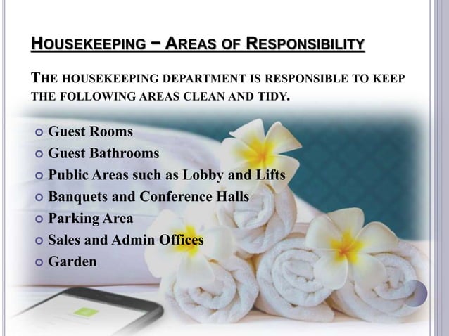 Housekeeping and its operation | PPTX | Home Appliances | Home & Garden