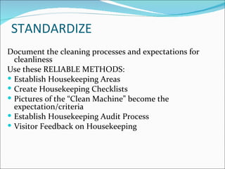 House keeping, and the audit | PPT