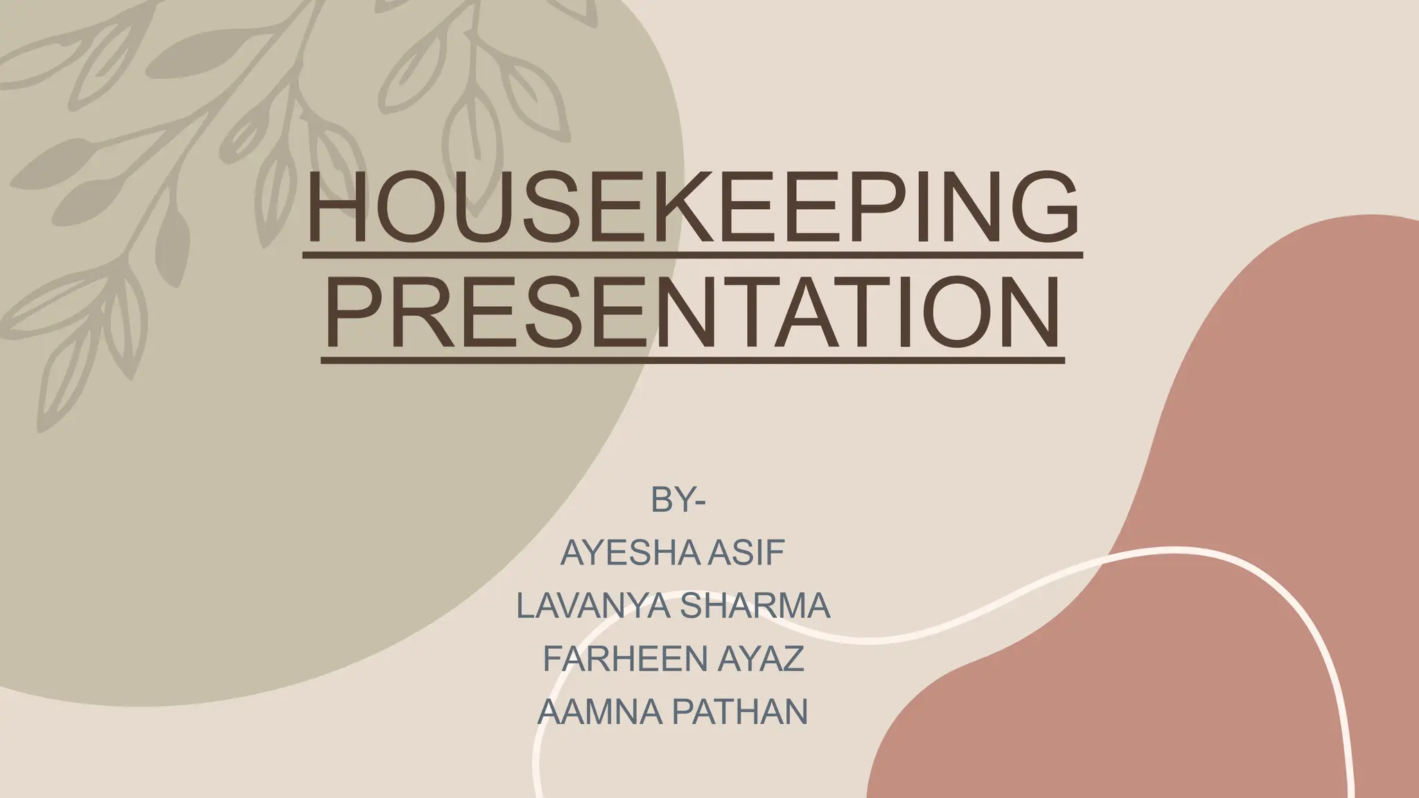 Housekeeping Assignment by Jamia Students.pptx
