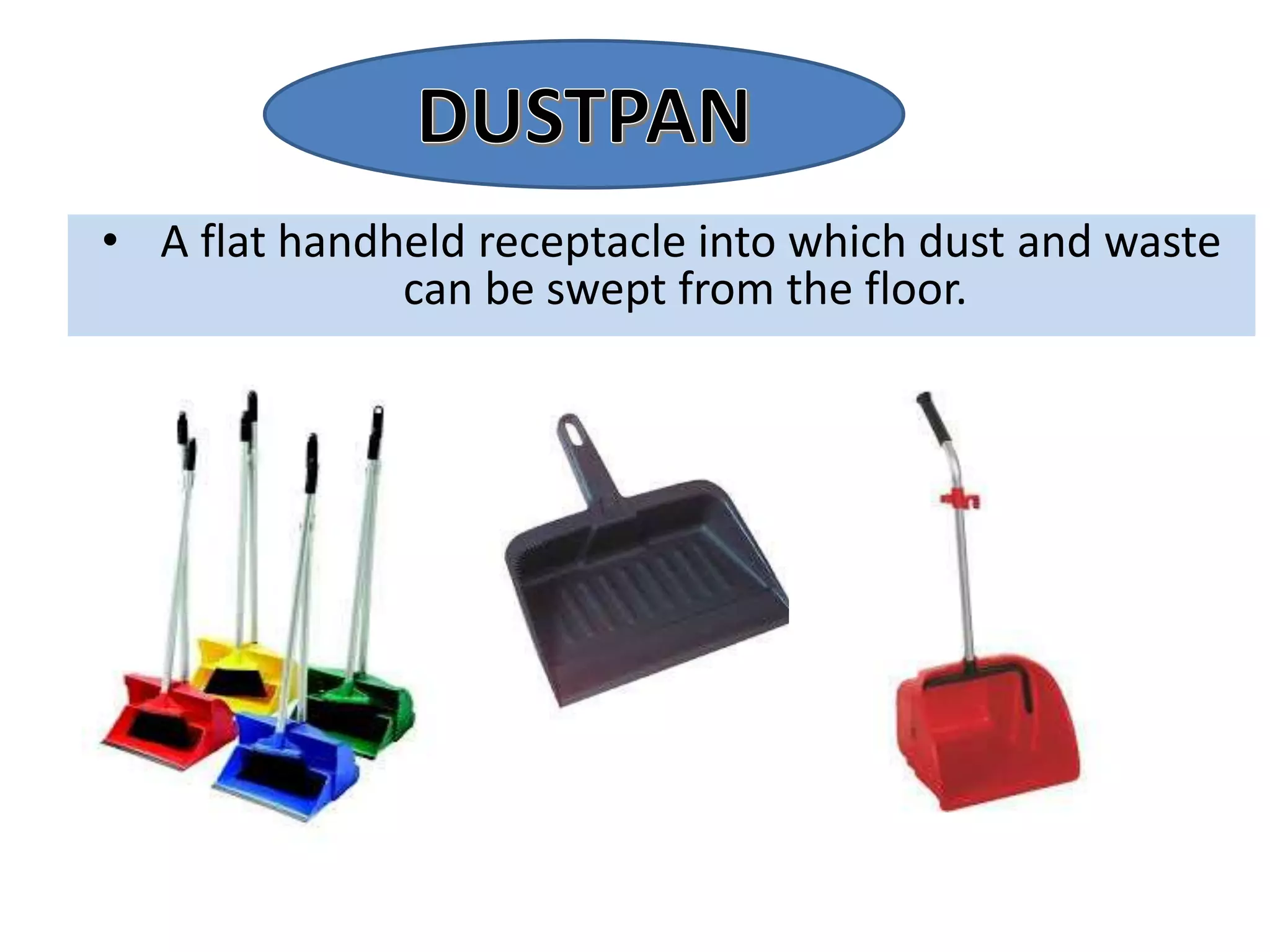 Housekeeping cleaning supplies, tools and equipments | PPTX