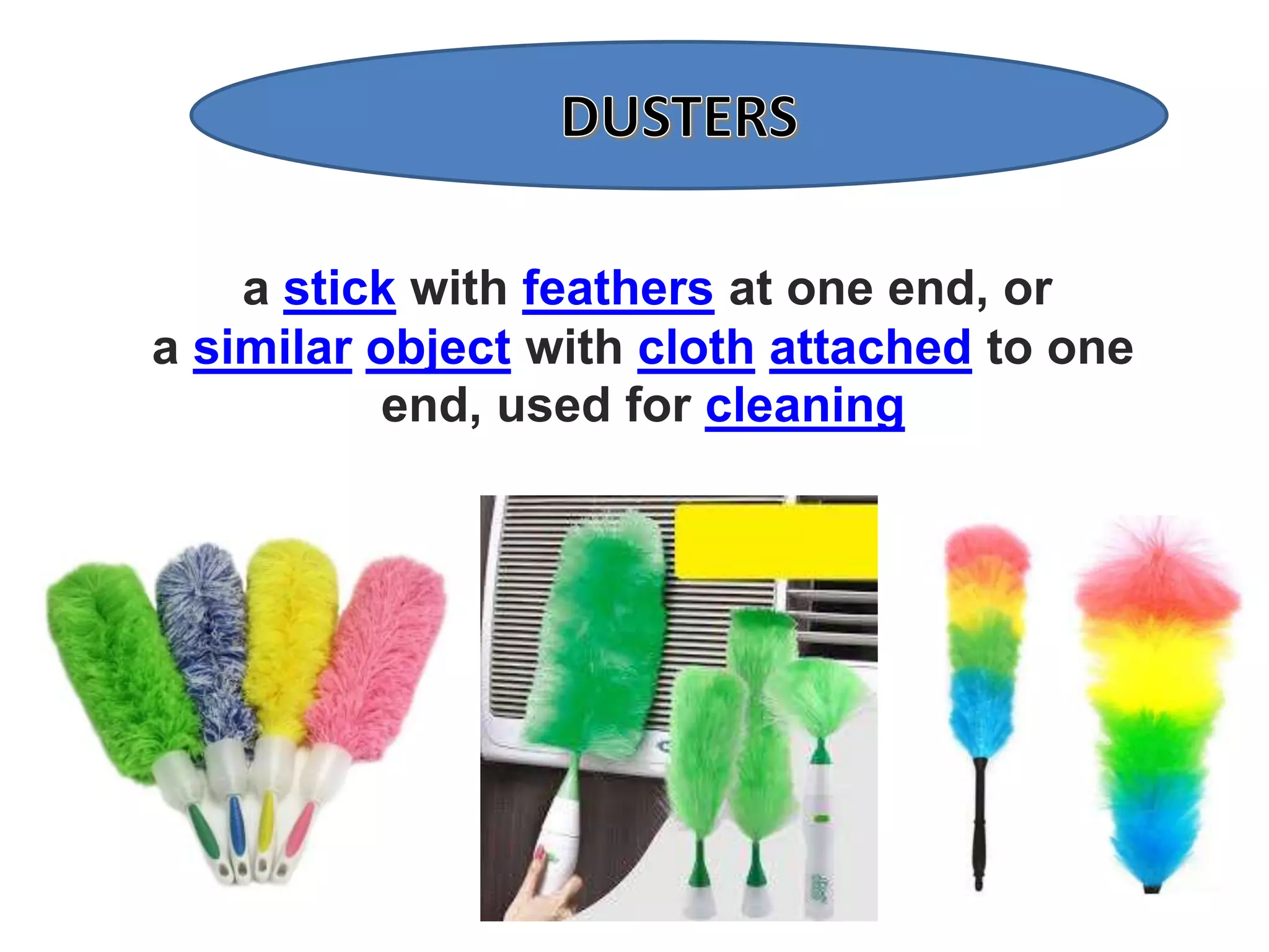 Housekeeping cleaning supplies, tools and equipments | PPTX