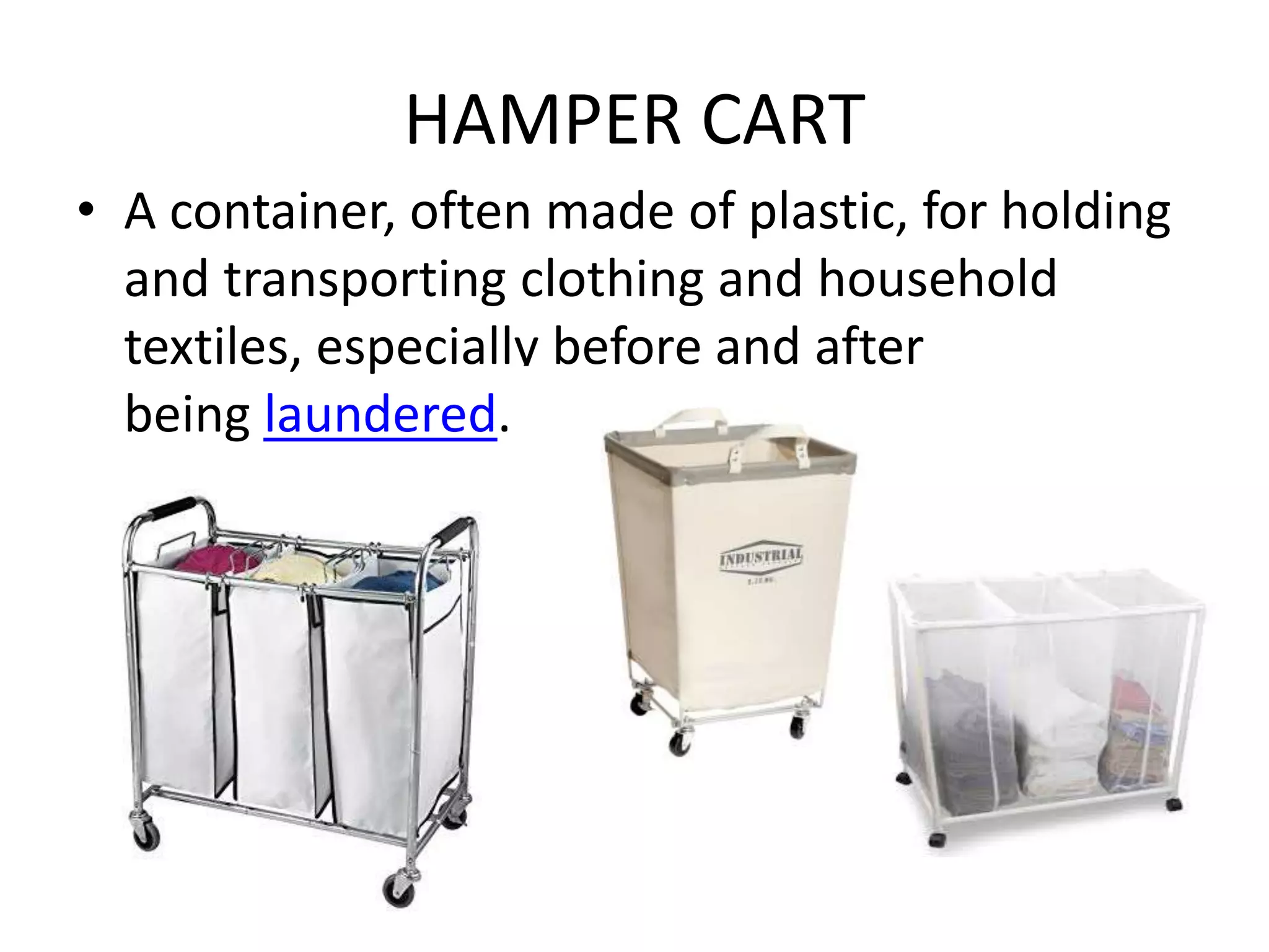 Housekeeping cleaning supplies, tools and equipments | PPTX