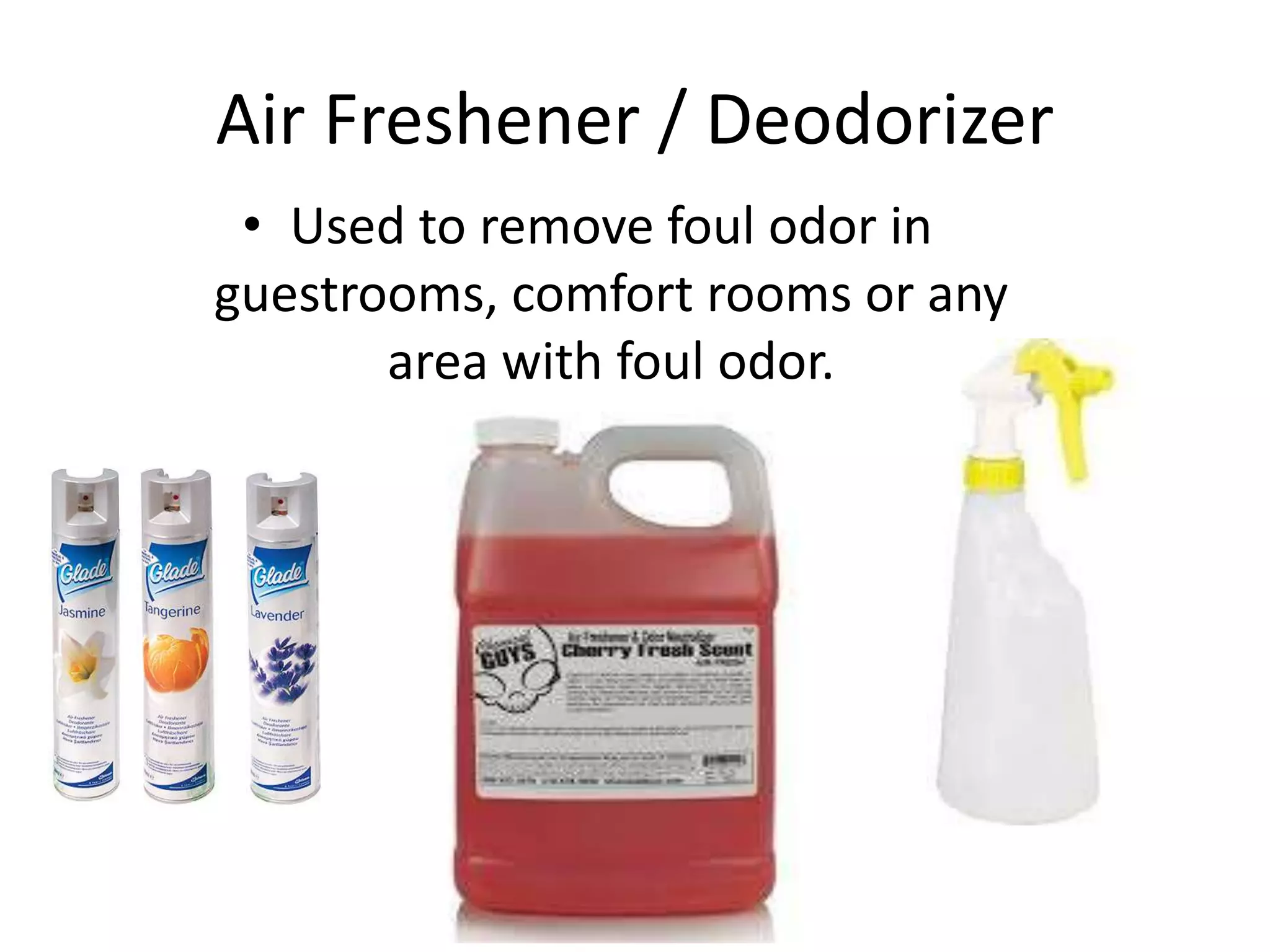 Housekeeping cleaning supplies, tools and equipments | PPTX