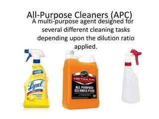 Housekeeping cleaning supplies, tools and equipments | PPTX