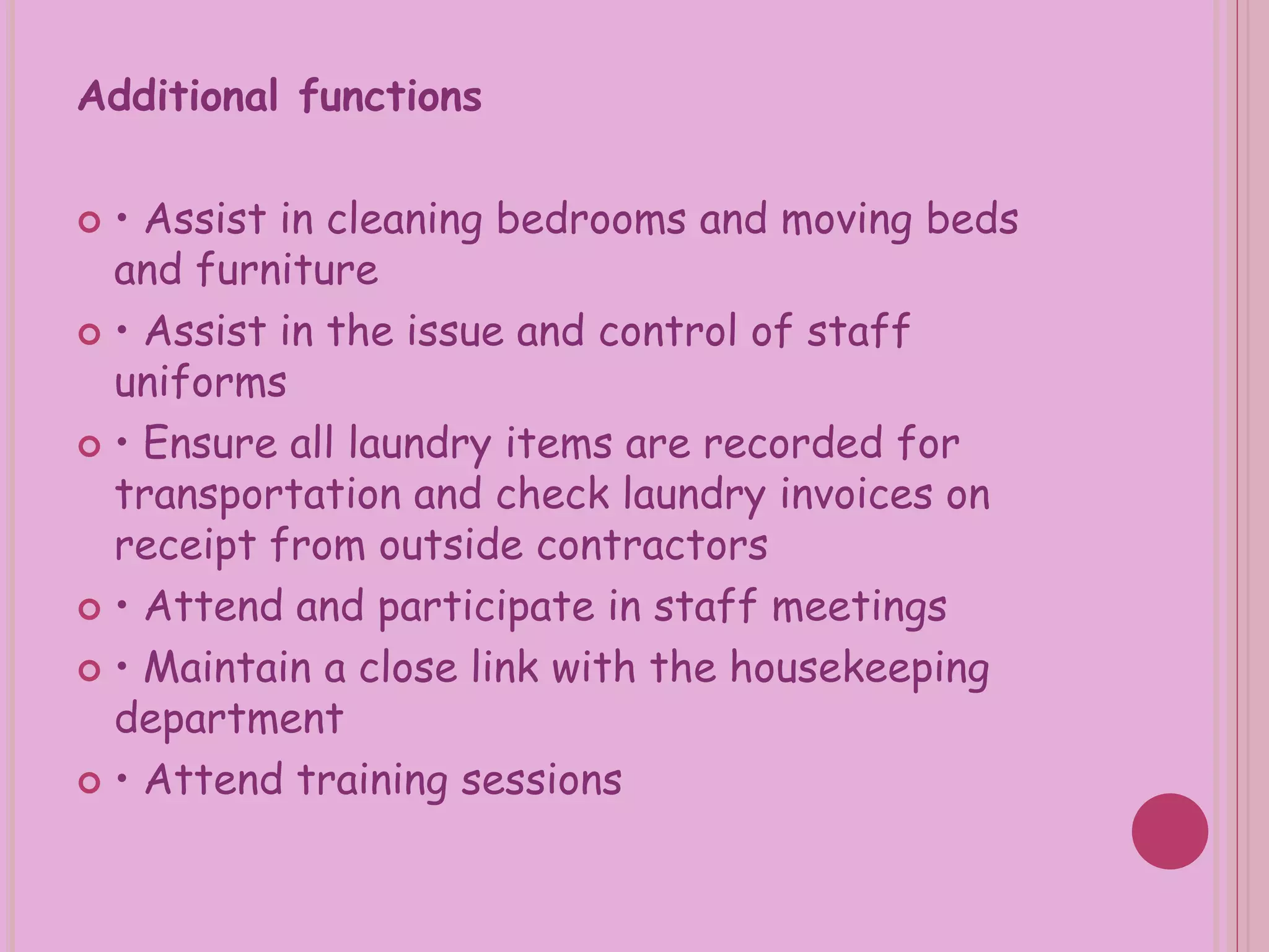 Housekeeping department | PPT