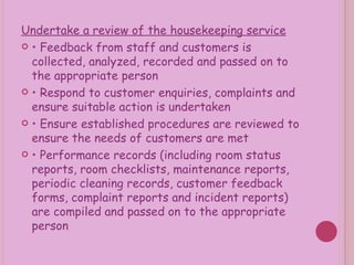 Housekeeping department | PPT