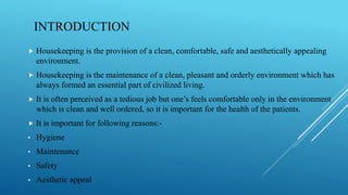 Housekeeping department | PPTX