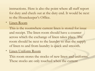 Housekeeping department of hotel | PPT