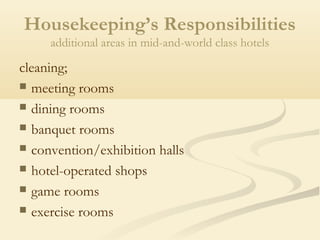 Housekeeping department of hotel | PPT