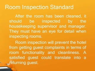 Housekeeping dept. | PPTX