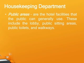Housekeeping dept. | PPTX