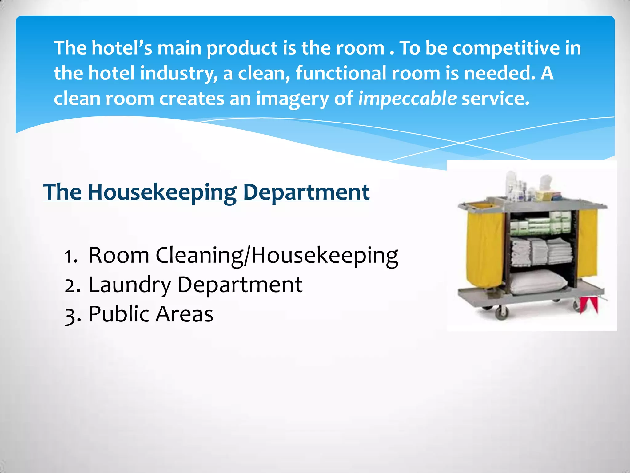 Housekeeping, engineering and security department | PPTX