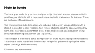 House keeping guidelines | PPTX