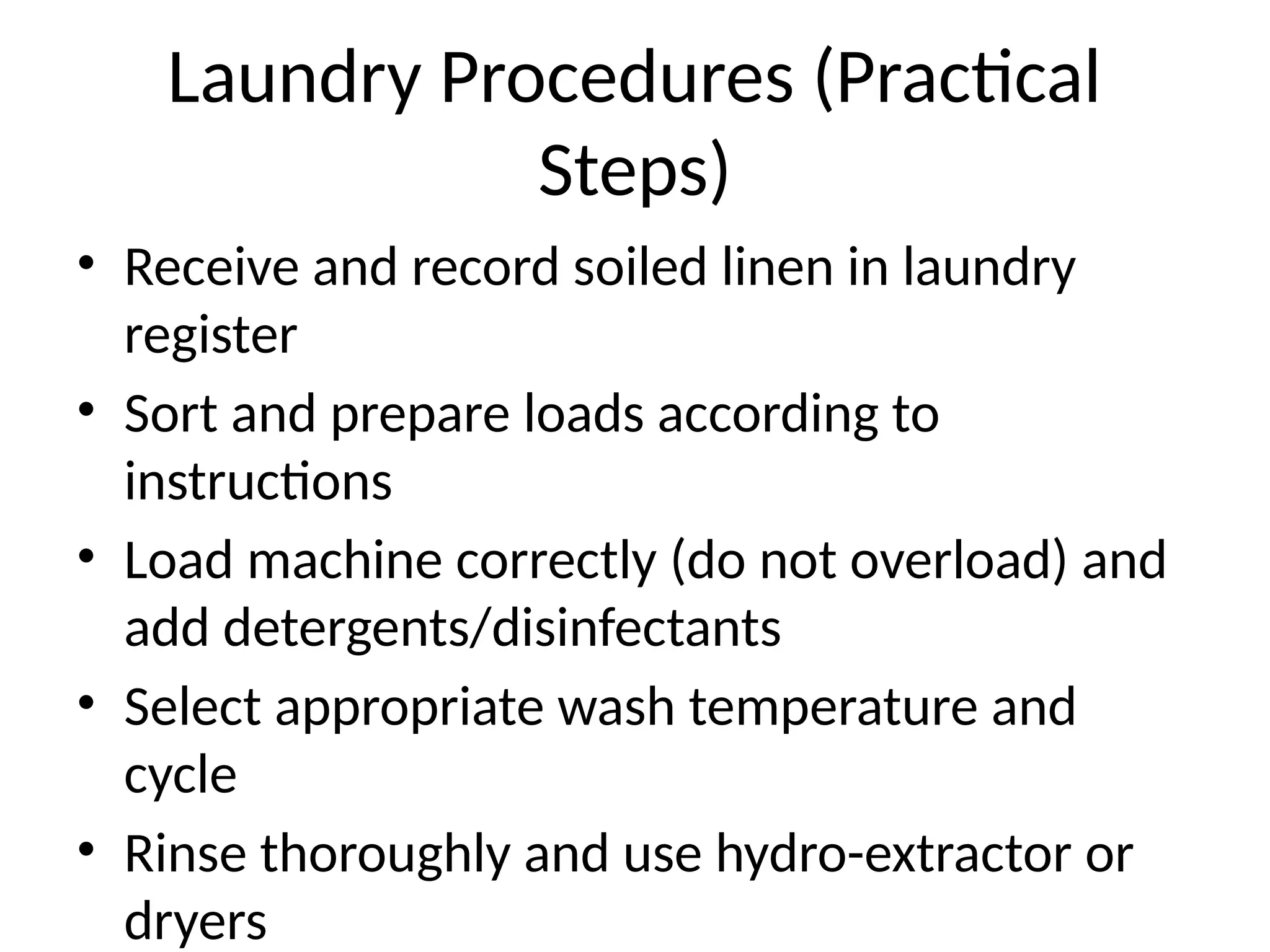 Housekeeping_Laundry_Lesson.power point p | PPTX
