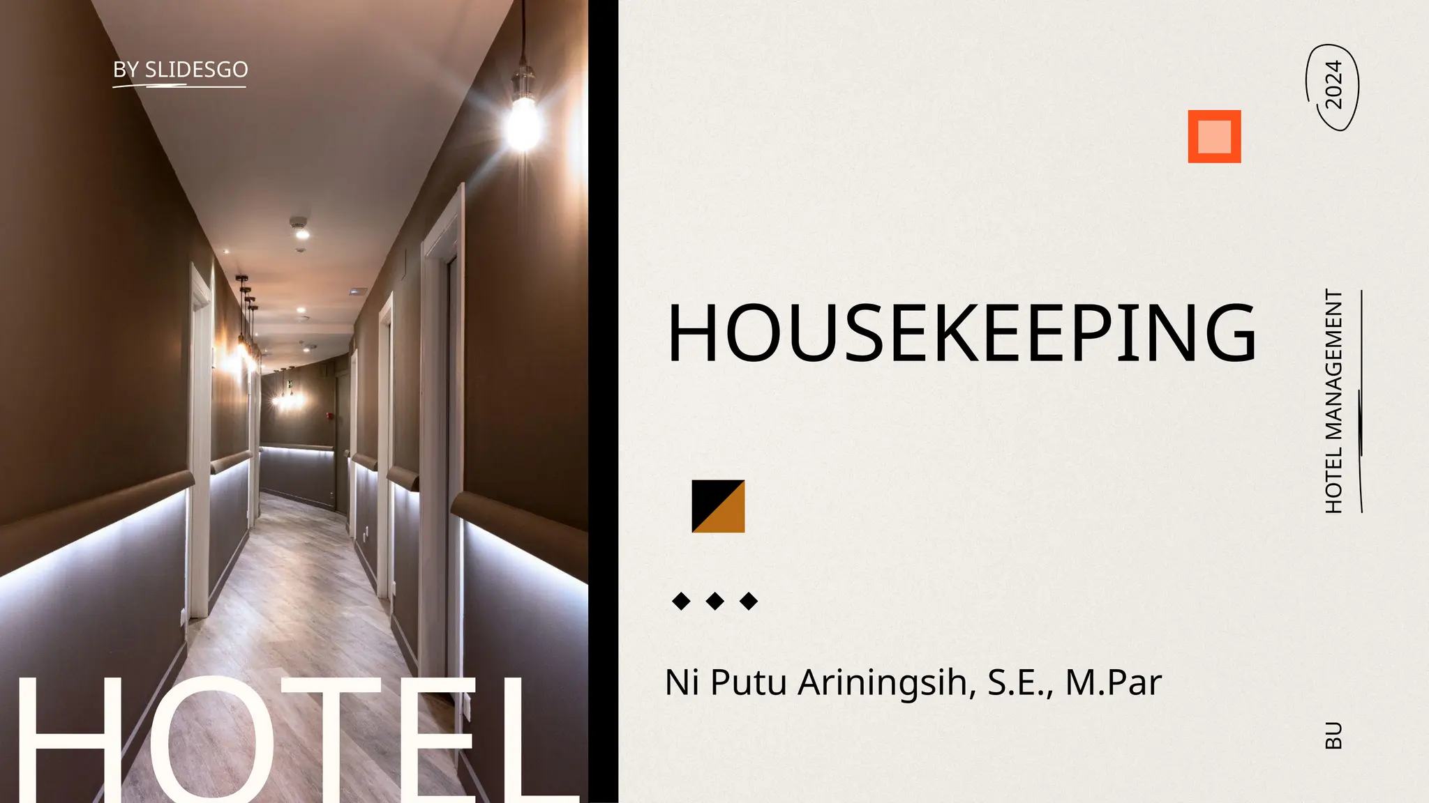 Housekeeping department operation introduction | PPTX