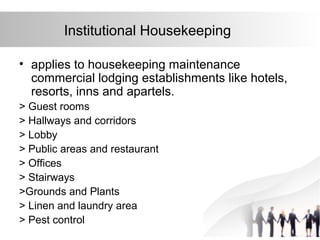 Housekeeping management | PPT