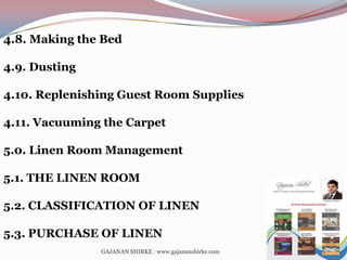 Housekeeping management book | PPT