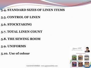 Housekeeping management book | PPT