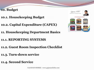 Housekeeping management book | PPT