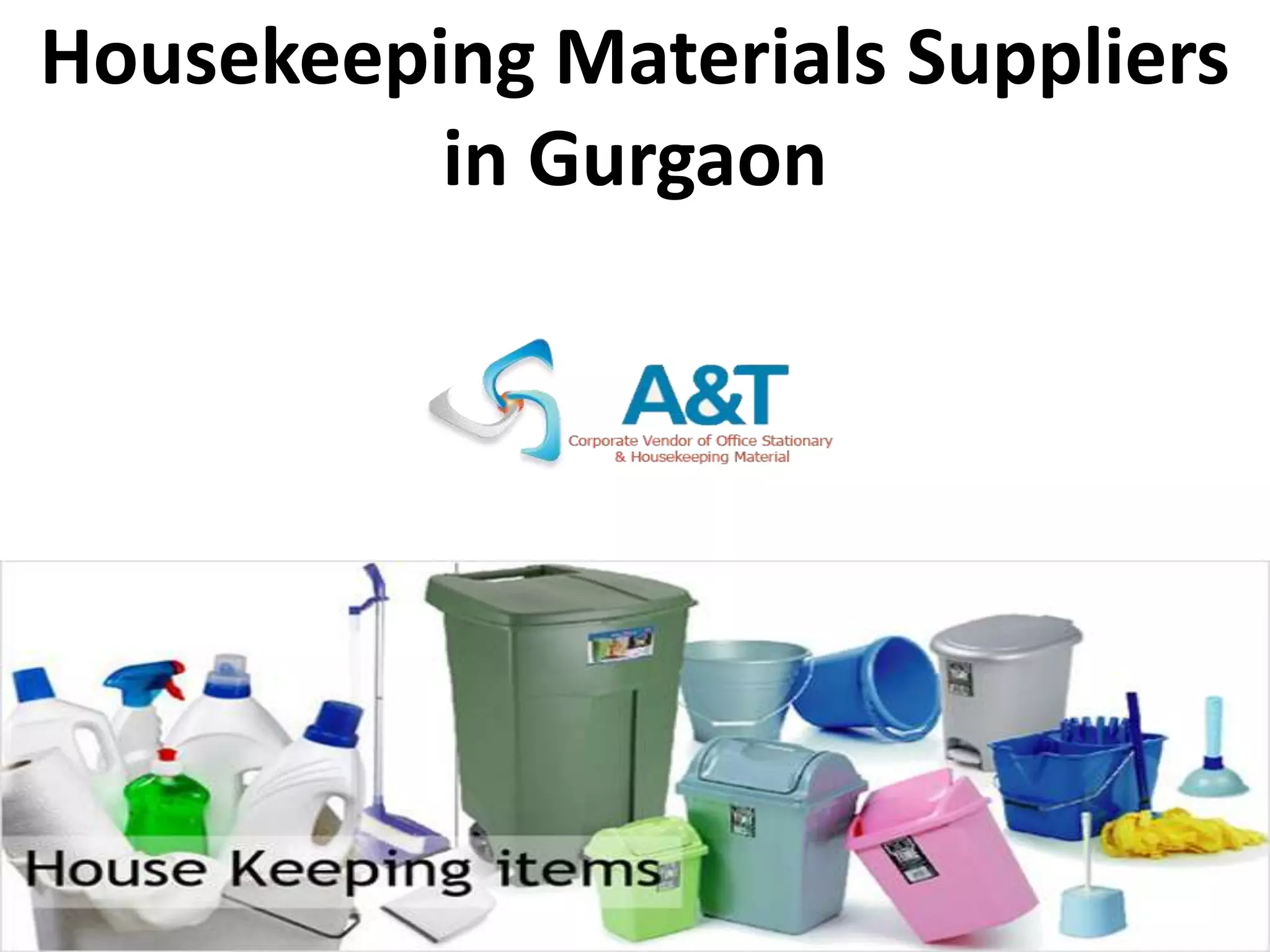 Housekeeping materials suppliers in gurgaon | PPTX