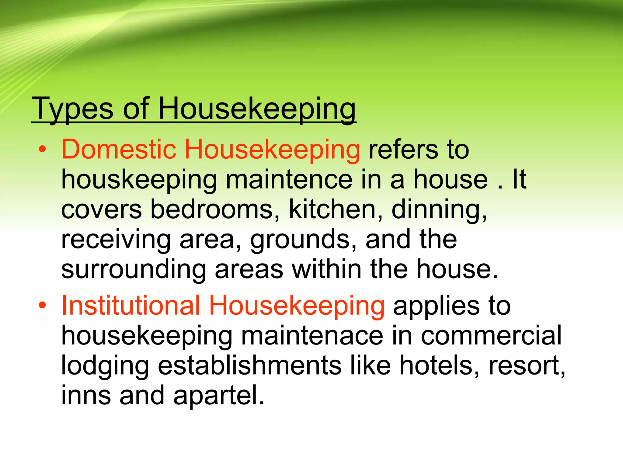 Housekeeping nc ii | PPT