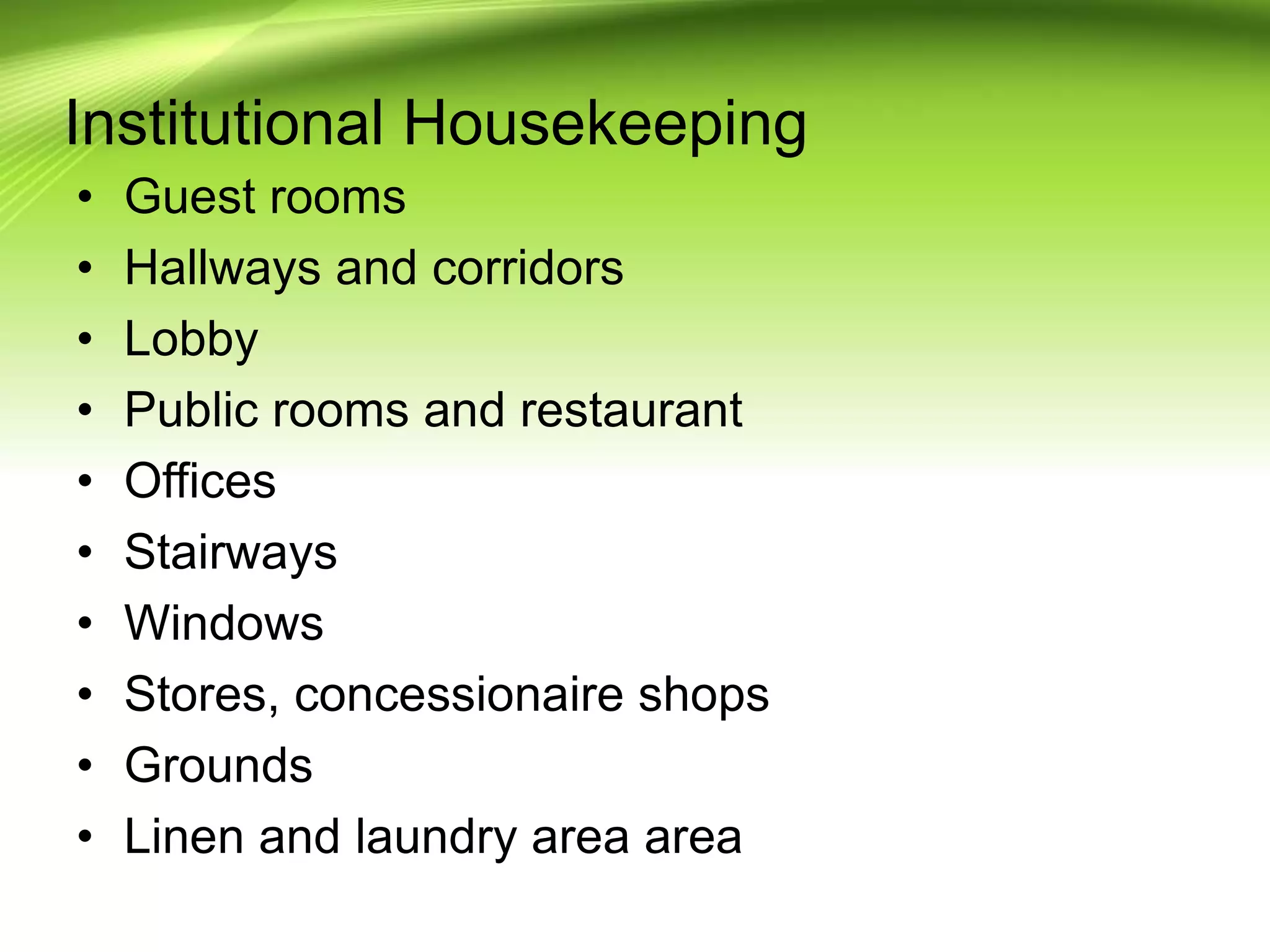 Housekeeping nc ii | PPT