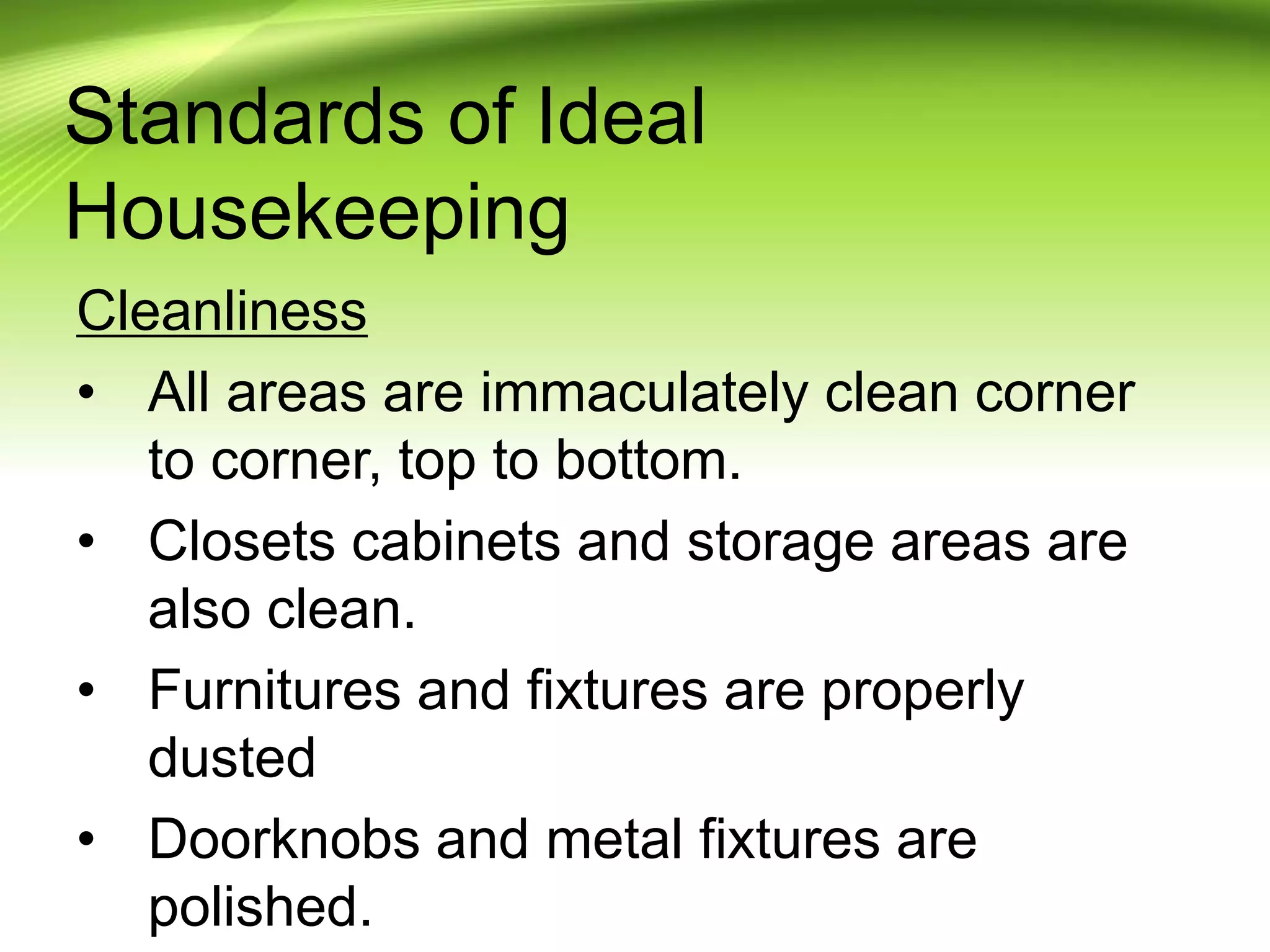 Housekeeping nc ii | PPT