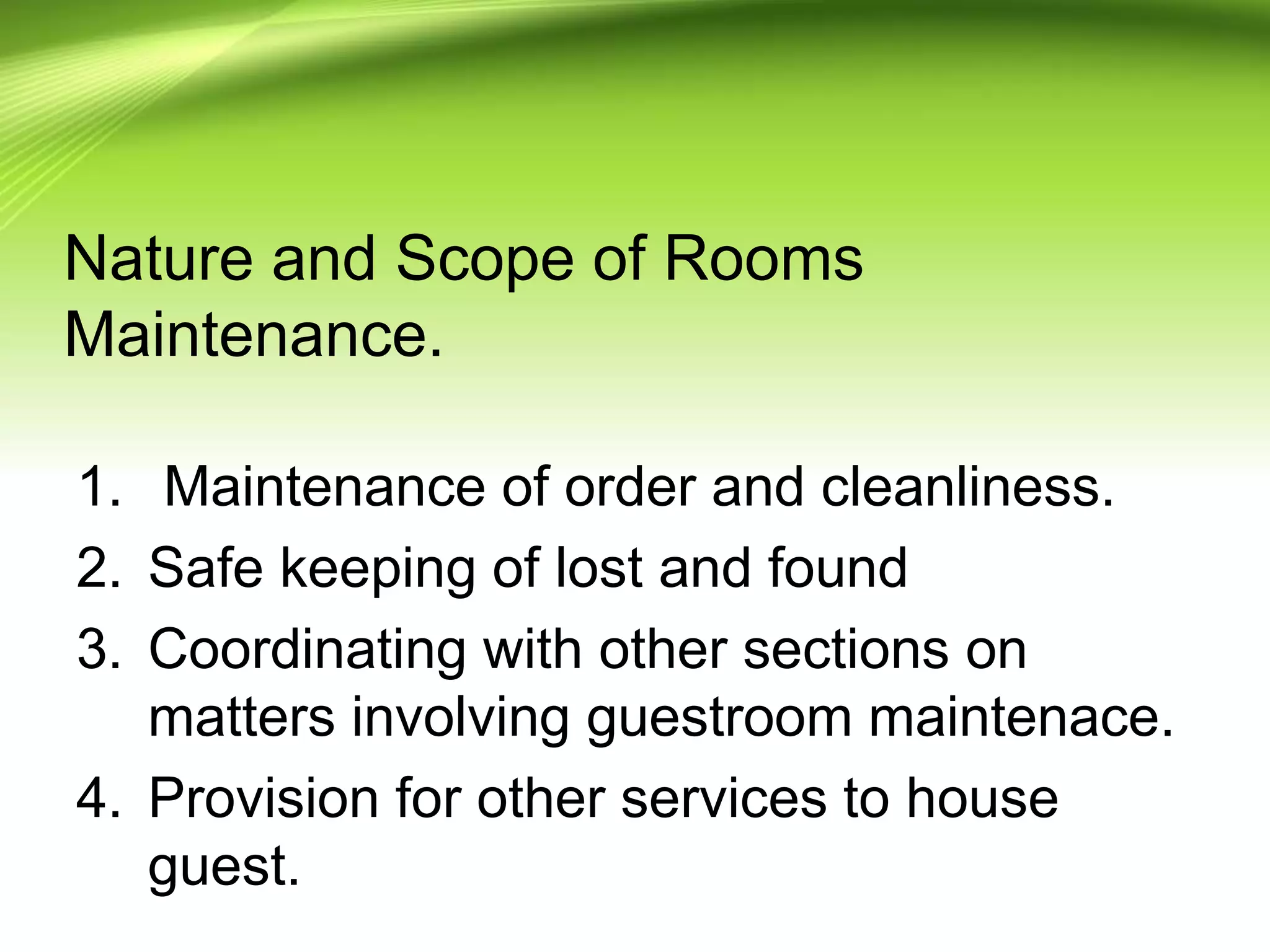 Housekeeping nc ii | PPT