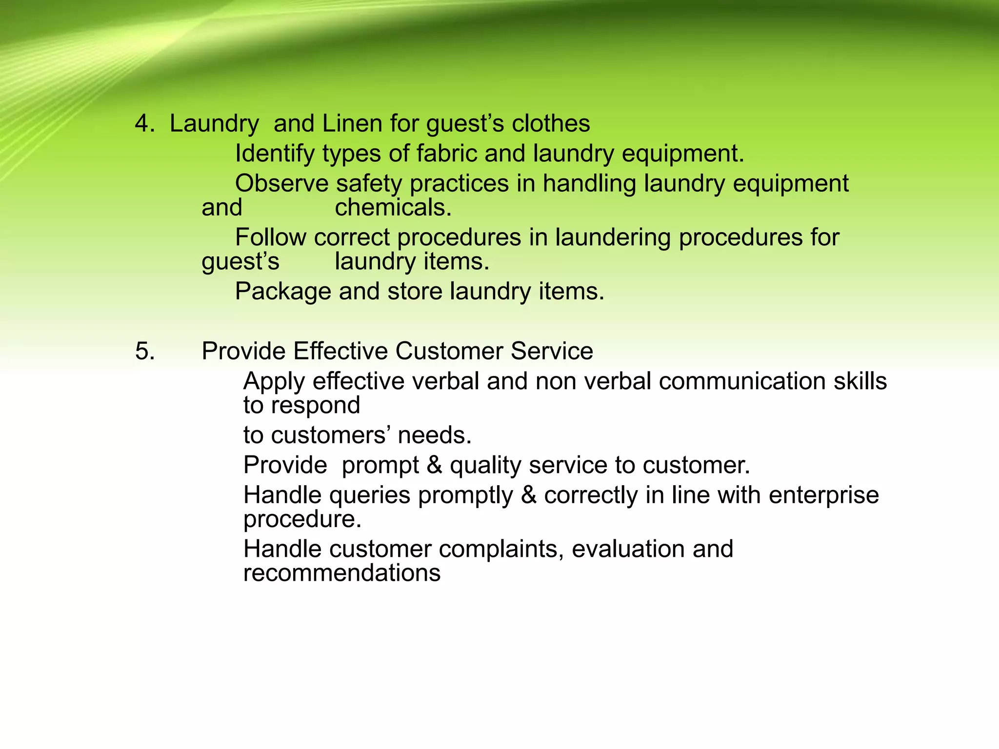 Housekeeping nc ii | PPT